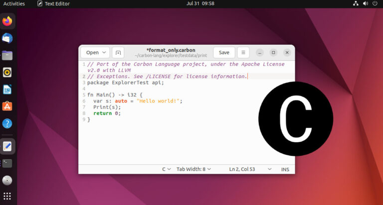 How to Set Up Carbon Programming Language on Ubuntu 22.04 - NoloWiz