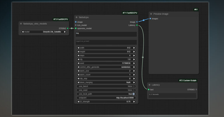 How to use ComfyUI with FastSDCPU and OpenVINO - NoloWiz